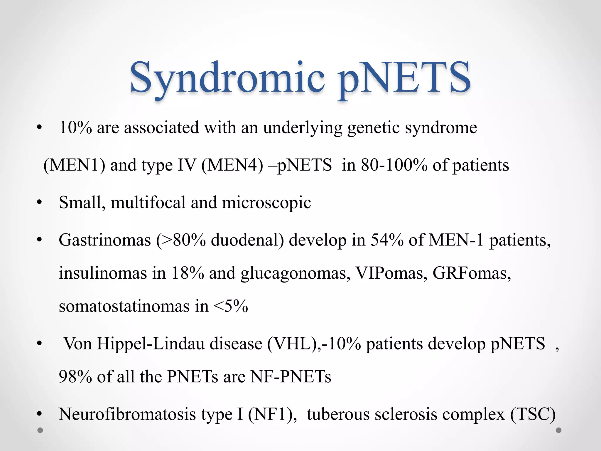 Pancreatic neuroendocrine tumors | PPTX