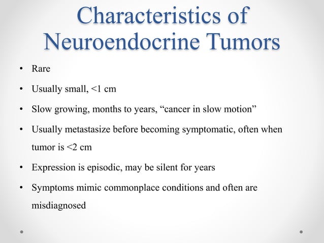 Pancreatic neuroendocrine tumors | PPTX