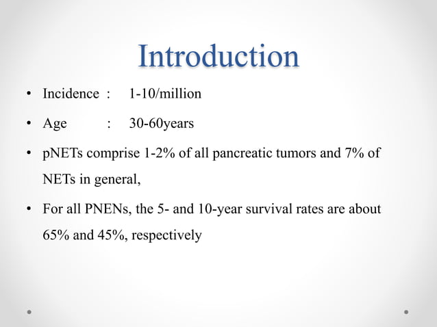 Pancreatic neuroendocrine tumors | PPTX