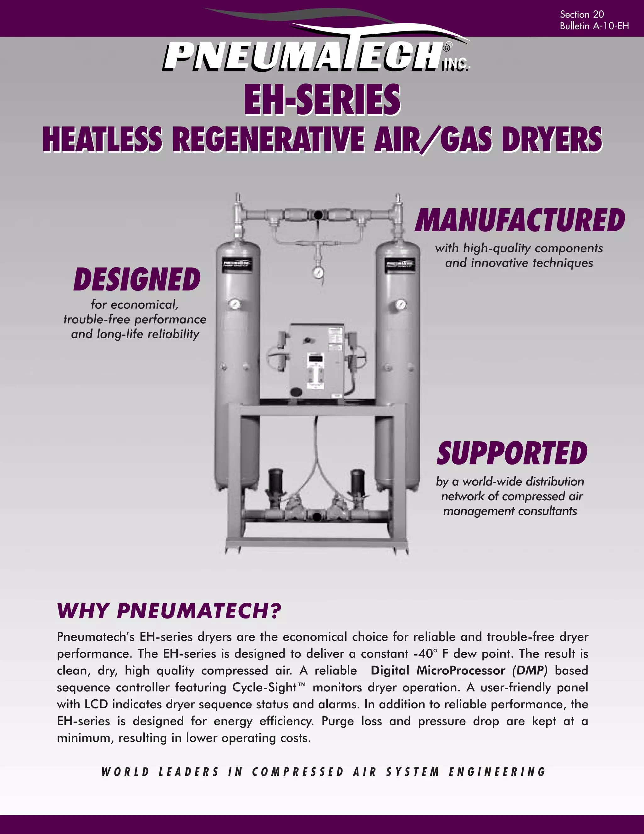 Pneumatech regen dryer_a-10-eh | PDF