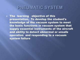 Aviation Pneumatic Systems | PPTX