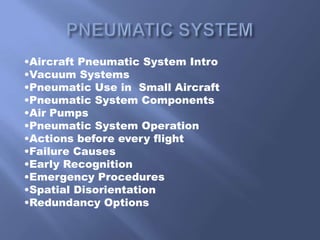 Aviation Pneumatic Systems | PPTX