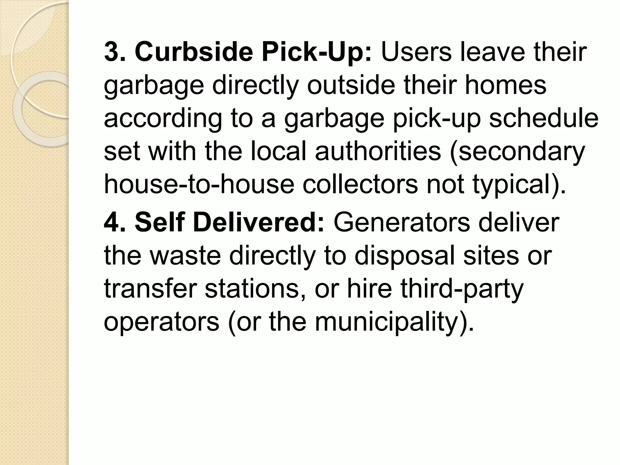 Modern Method of Solid Waste Collection | PPTX