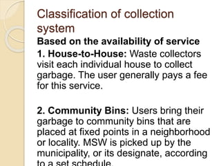 Modern Method of Solid Waste Collection | PPTX