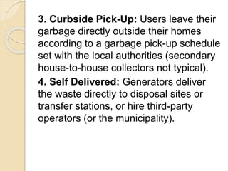 Modern Method of Solid Waste Collection | PPTX