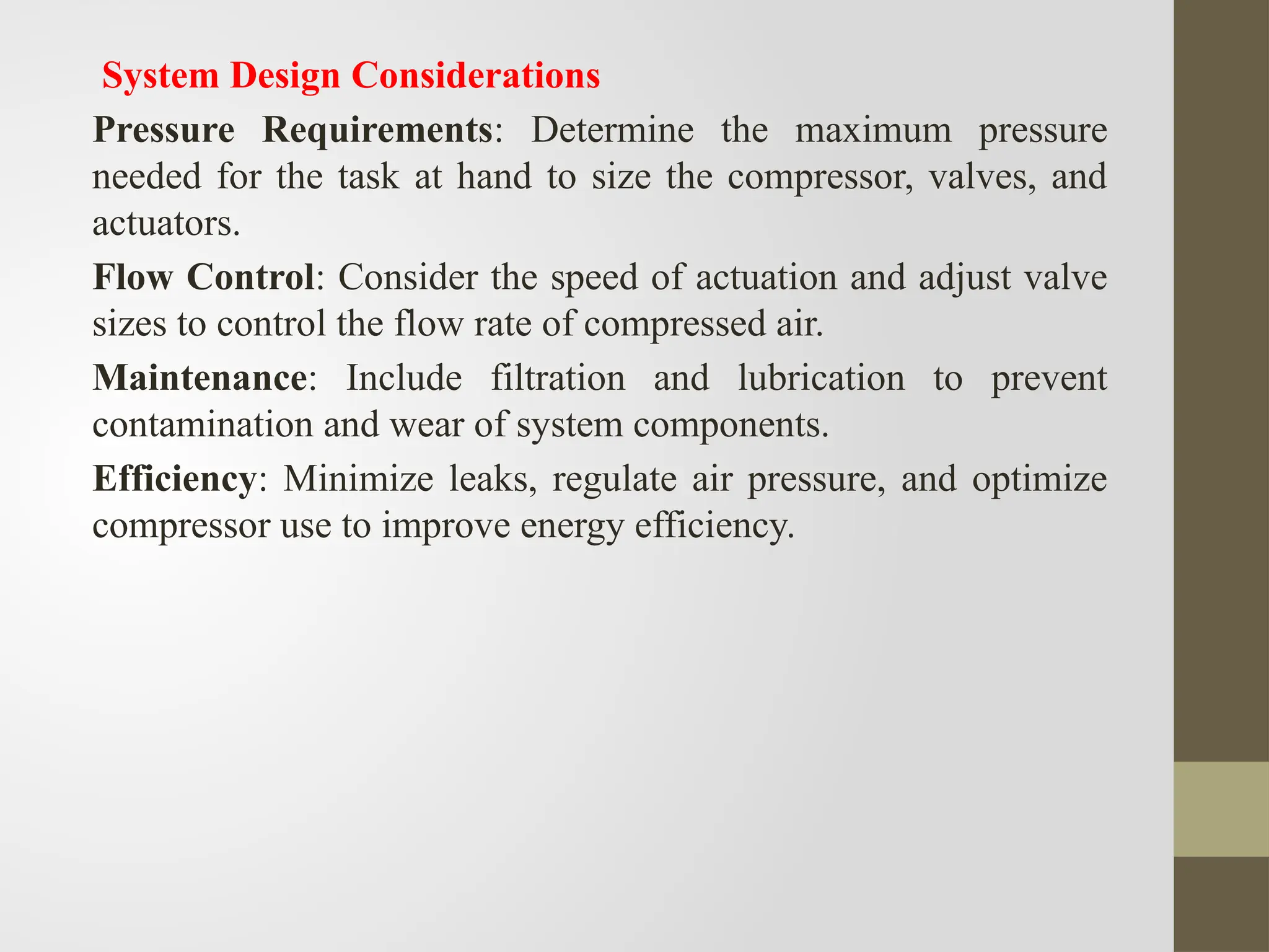 Basics of Pneumatic Actuation System with examples and applications | PPTX