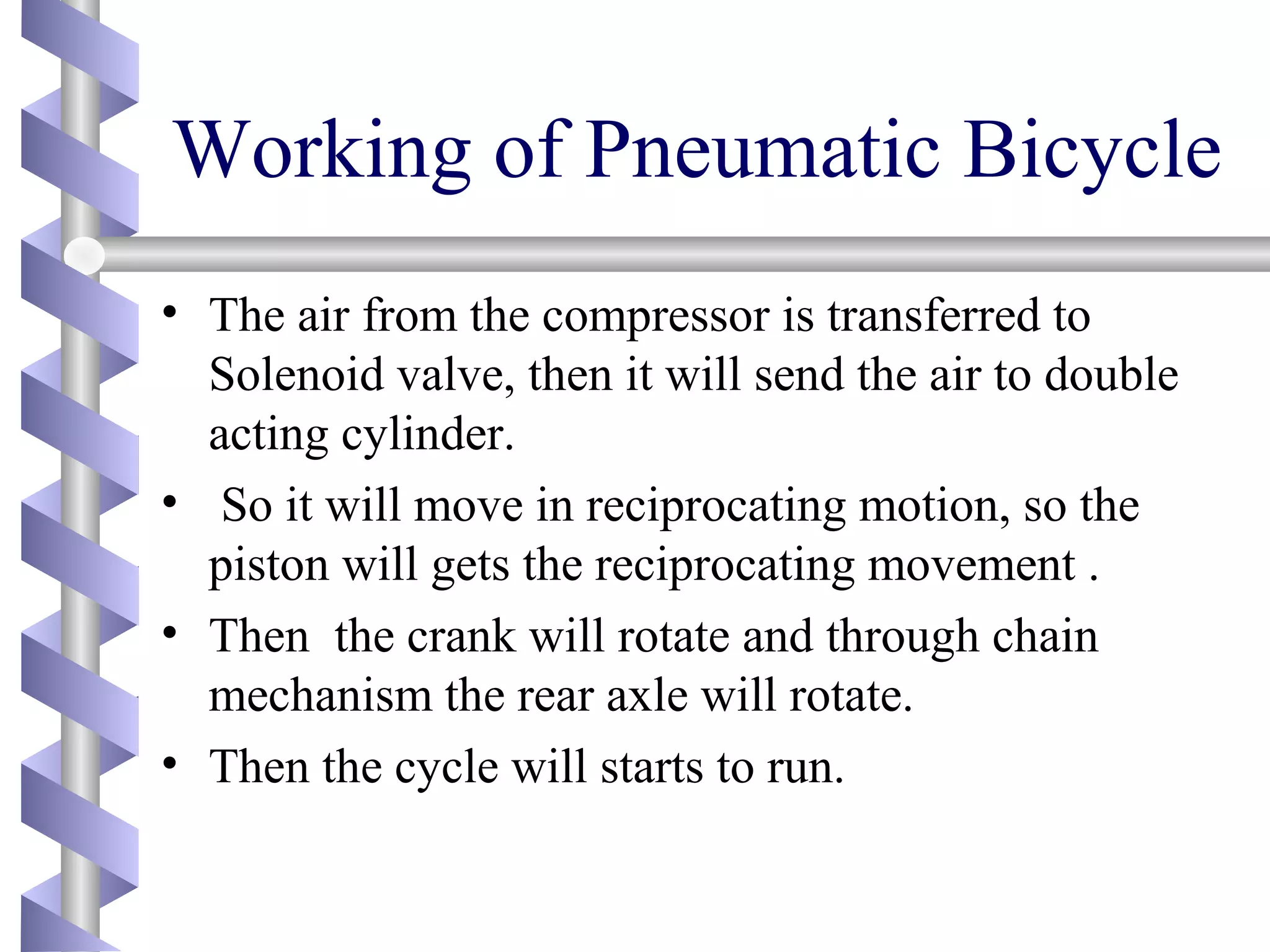 Pneumatic bicycle | PPT