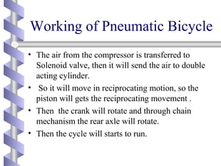Pneumatic bicycle | PPT