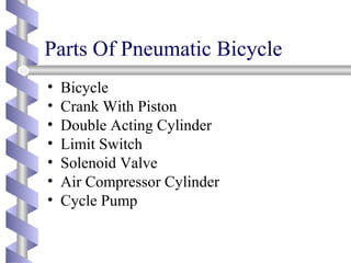 Pneumatic bicycle | PPT
