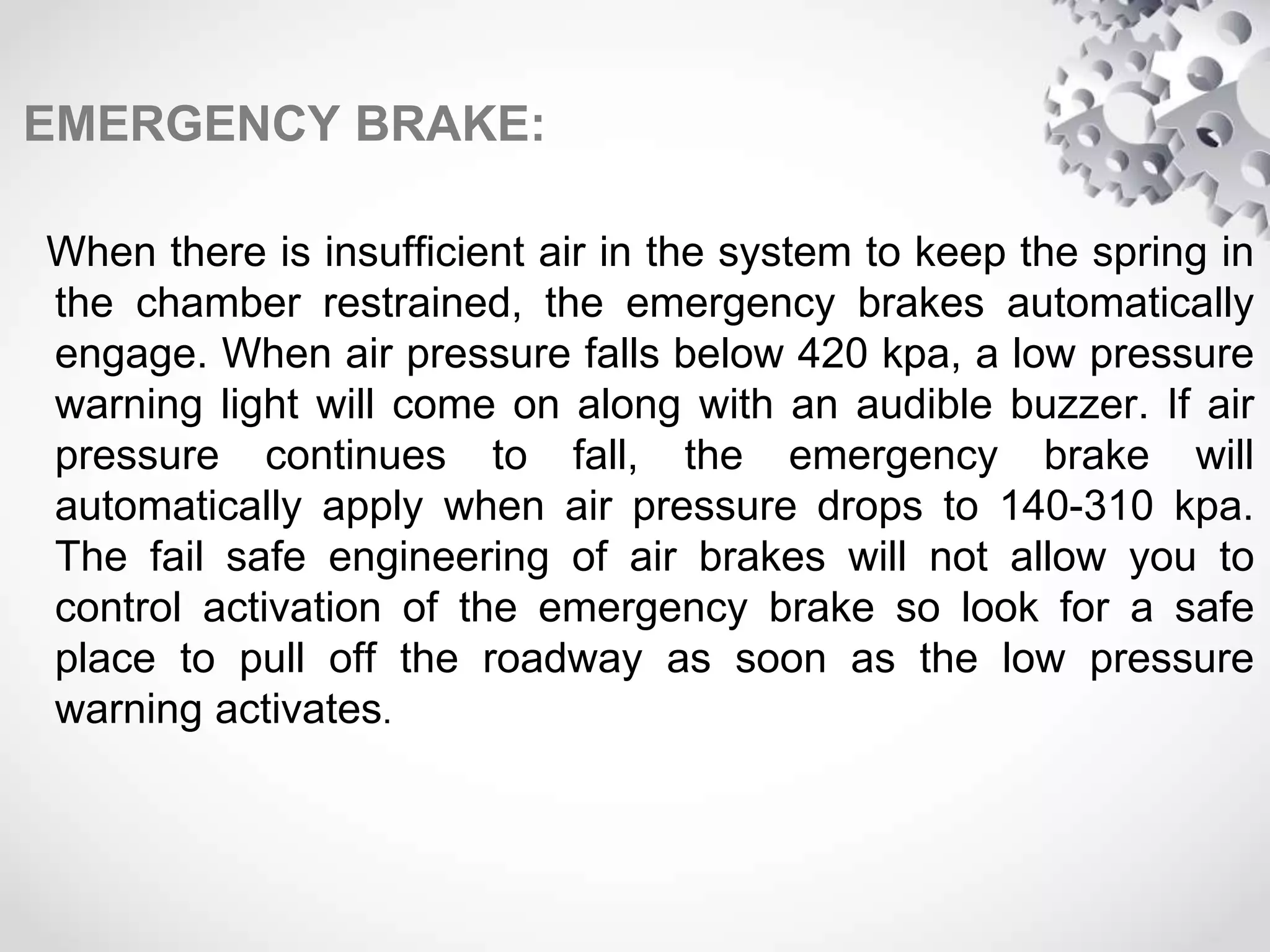 Pneumatic braking system | PPTX