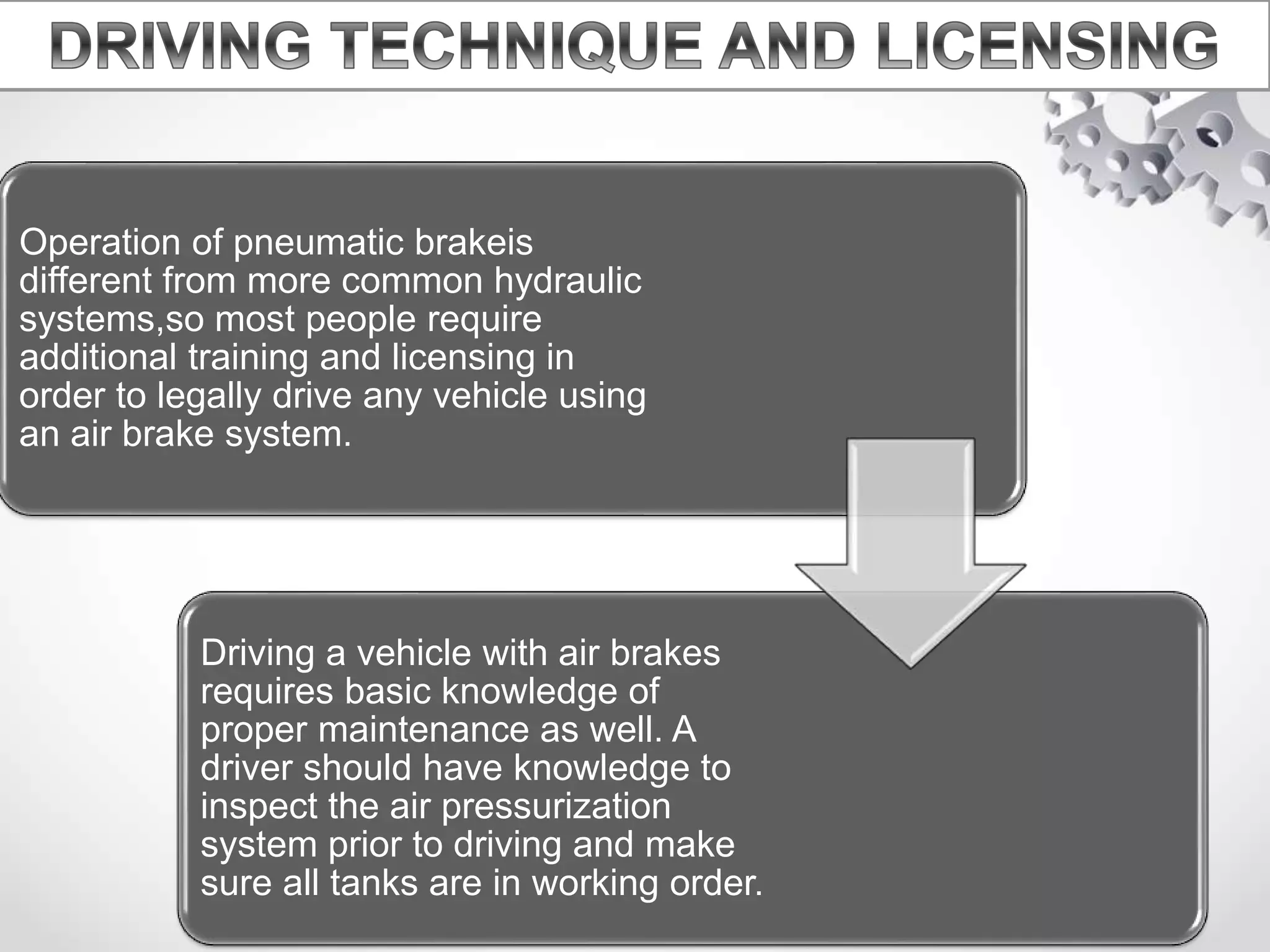 Pneumatic braking system | PPTX