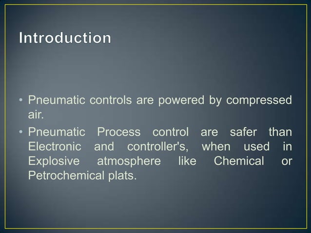 Pneumatic controllers | PPTX | Technology & Computing