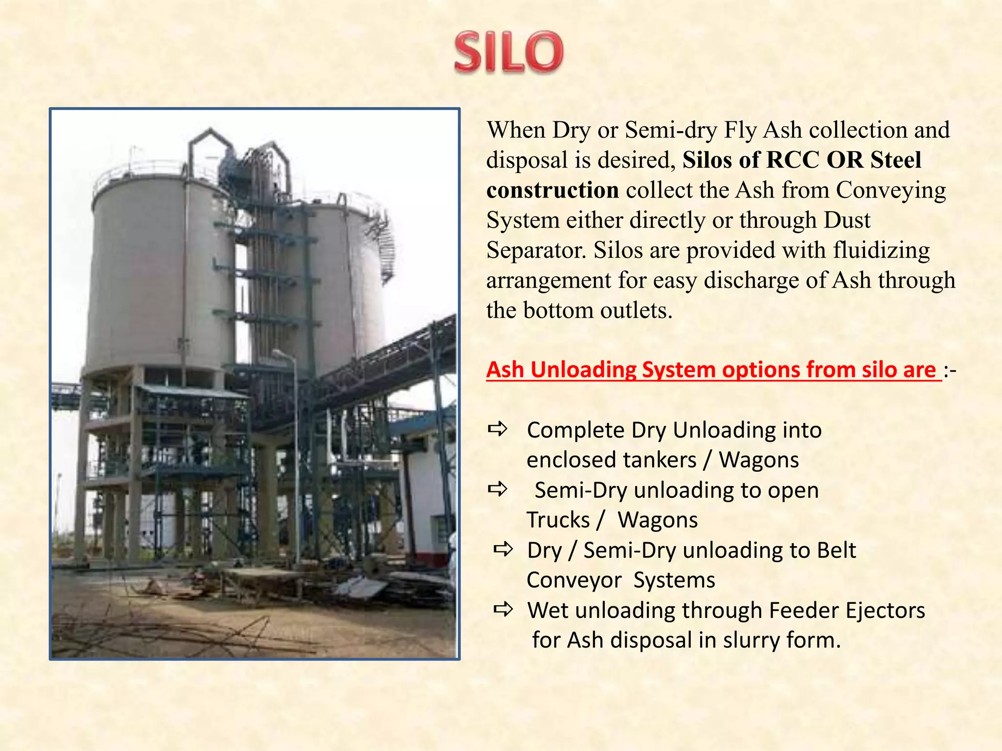 Pneumatic conveying system of fly ash in a thermal power plant | PPSX