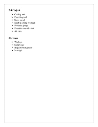 Pneumatic cutting and punching combined machine design engineering 4th ...