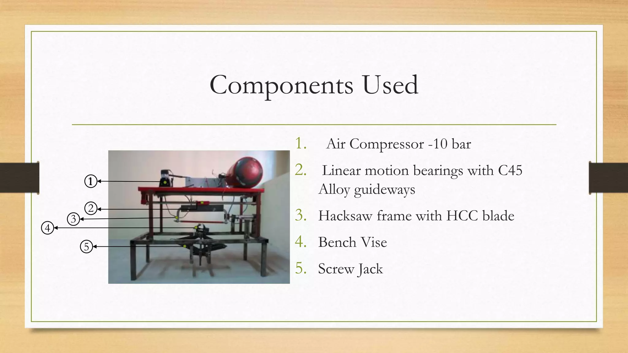 Portable Automatic Pneumatic hacksaw | PPTX
