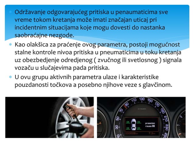 Pneumatici dinamičke karakteristike vozila | PPTX