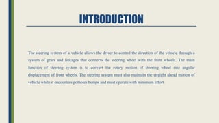 Pneumatic Power Steering: A Review | PPTX