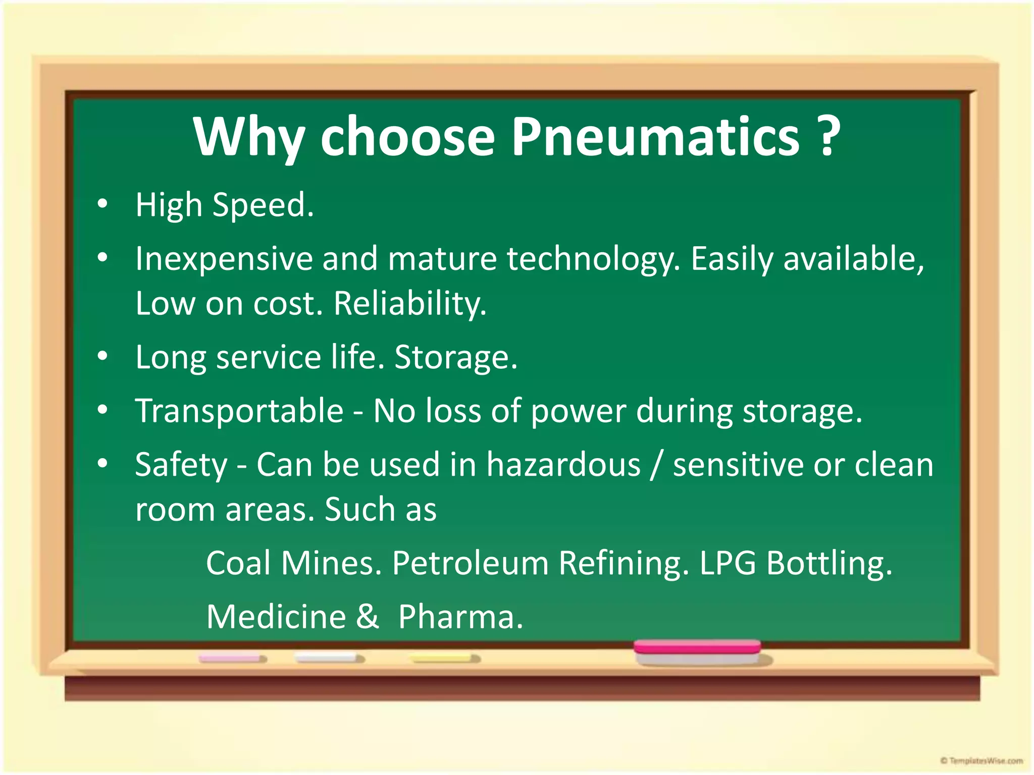 fundamentals & basics of pneumatic system | PPTX
