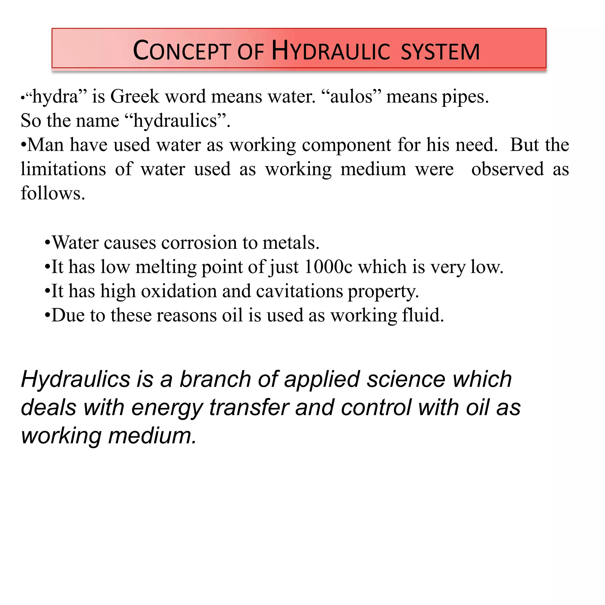 Pneumatics and hydraulics ppt | PPTX