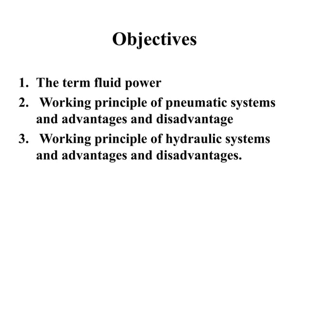 Pneumatics and hydraulics ppt | PPTX | Physics | Science
