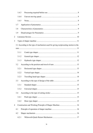 Pneumatic shaper machine | PDF
