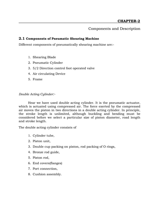 Pneumatic sheet cutting machine | PDF | Civil Engineering Industry ...