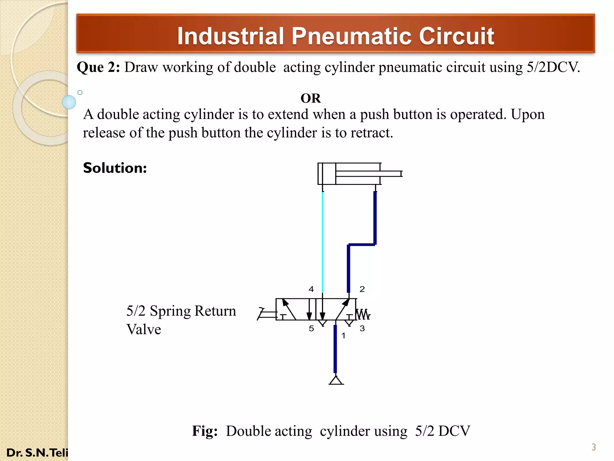 Pneumatic Circuits | PDF
