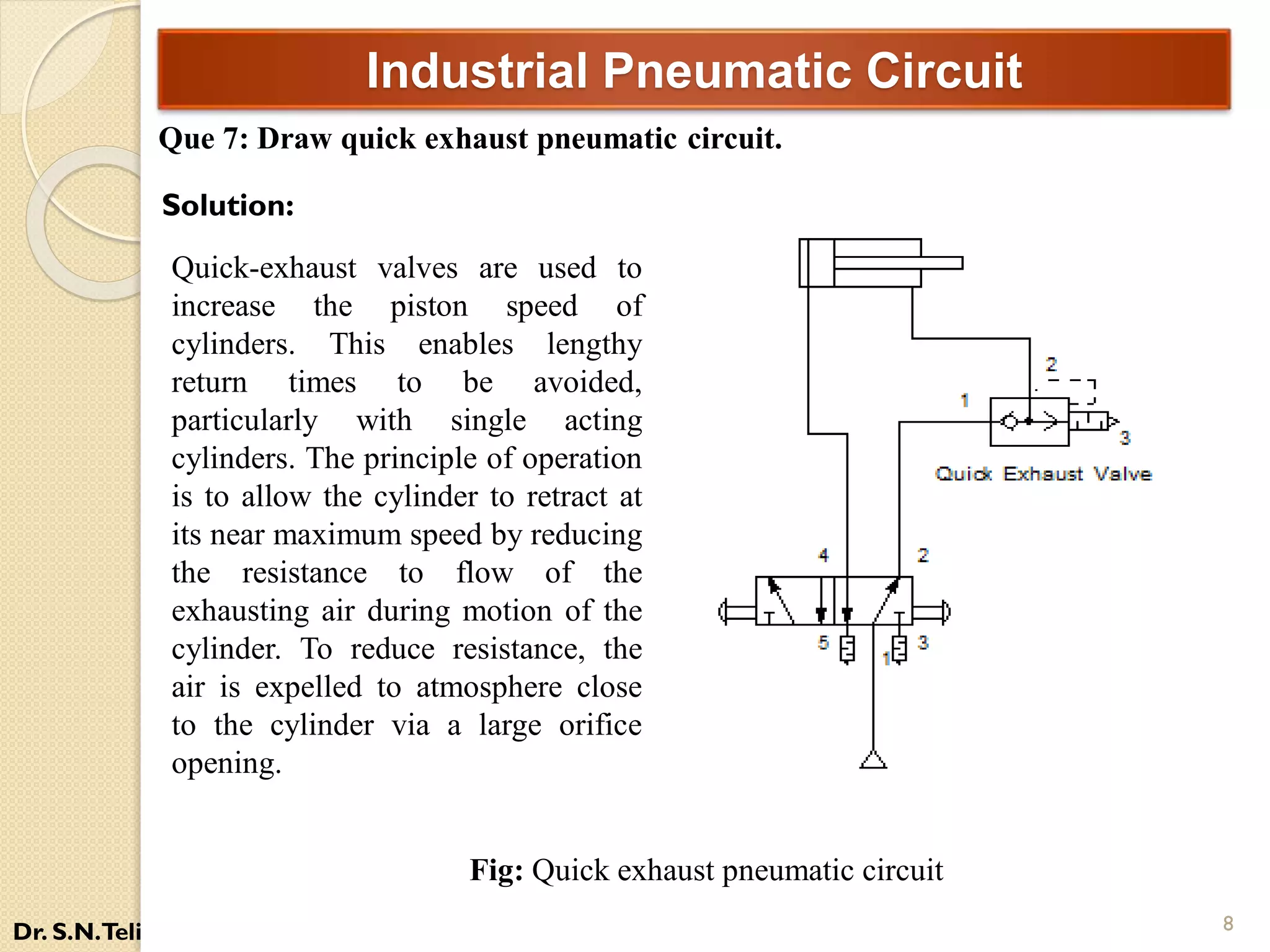 Pneumatic Circuits | PDF