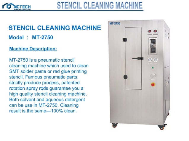 Pneumatic stencil cleaning machine mt 2750 | PPT | Home Appliances ...