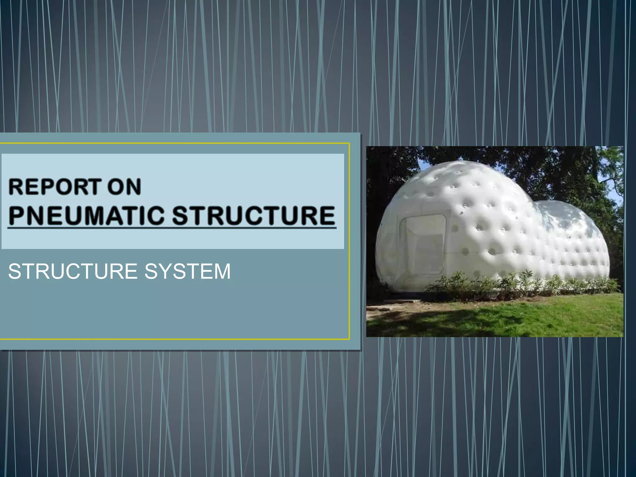 Pneumatic structure - form active structure system | PPT