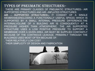Pneumatic structure - form active structure system | PPT