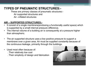 Pneumatic structures-modular construction technology | PPTX