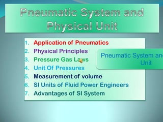 Pneumatic system | PPTX