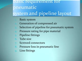 Pneumatic system | PPTX
