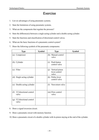 Pneumatic system | PDF
