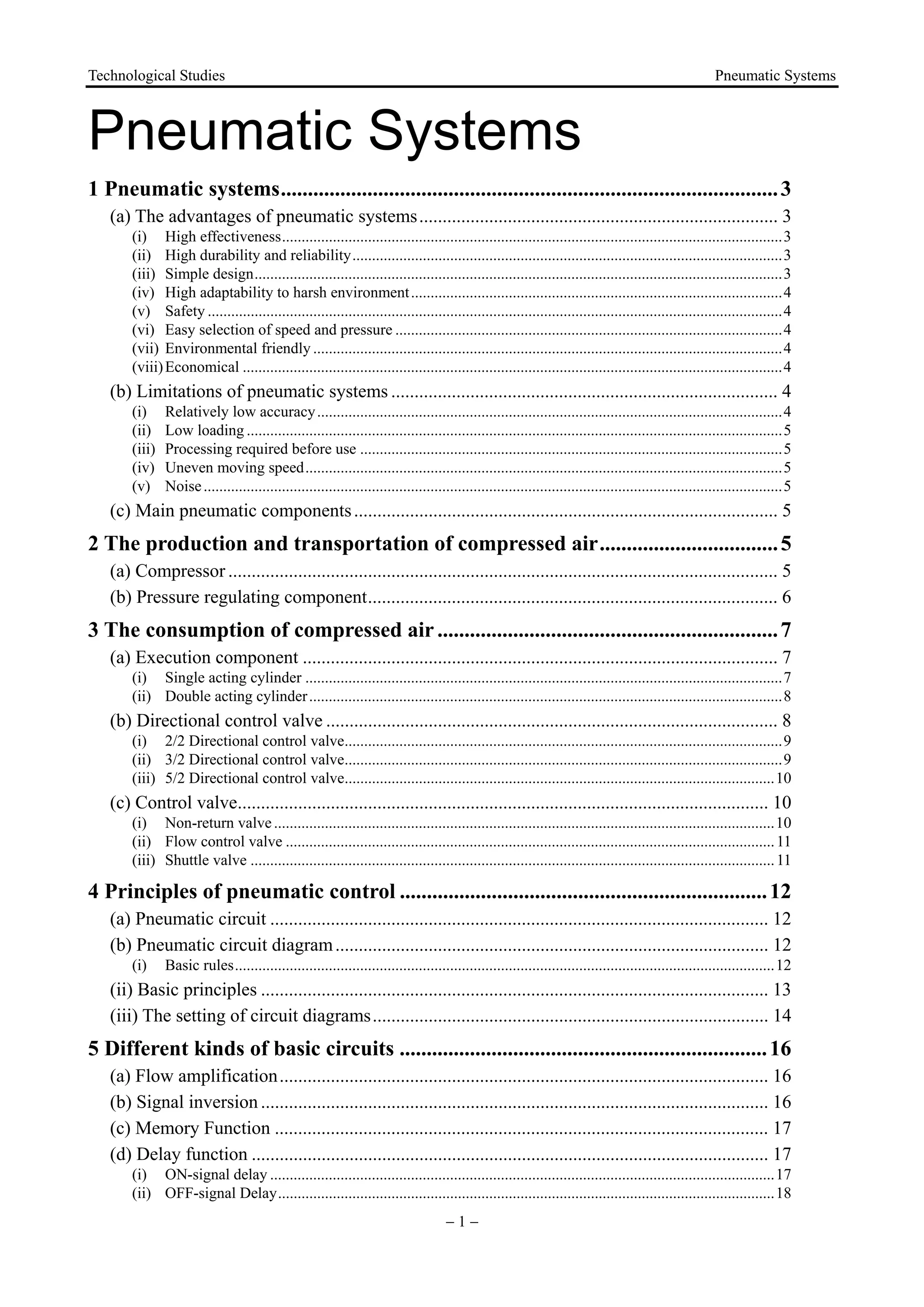 Pneumatic system | PDF