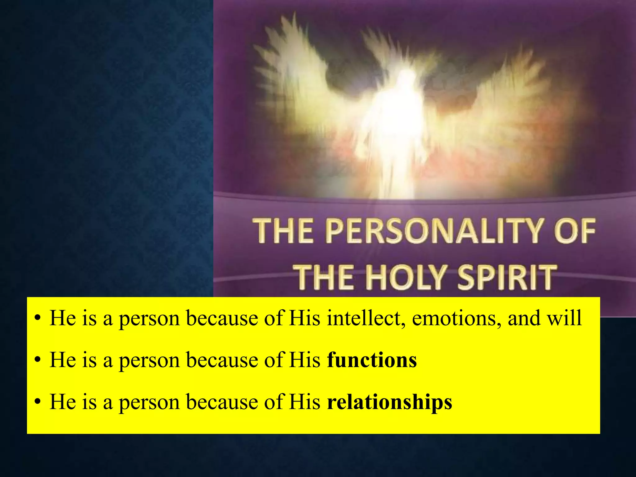 Pneumatology: What Does the Holy Spirit Do? | PPT