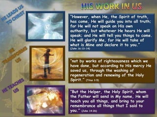 Pneumatology: What Does the Holy Spirit Do? | PPT