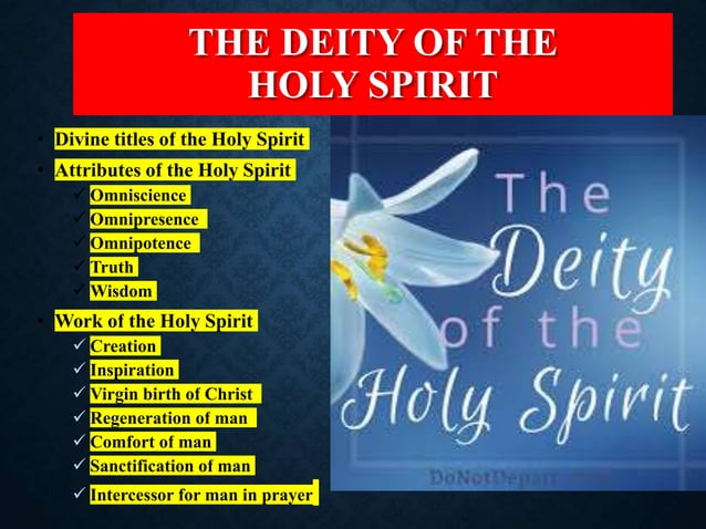 Pneumatology: What Does the Holy Spirit Do? | PPT