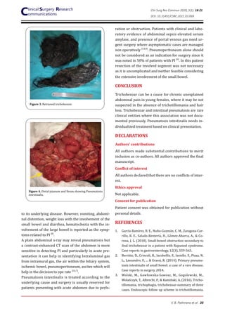 Pneumatosis intestinalis in a patient with trichobezoar – rare ...