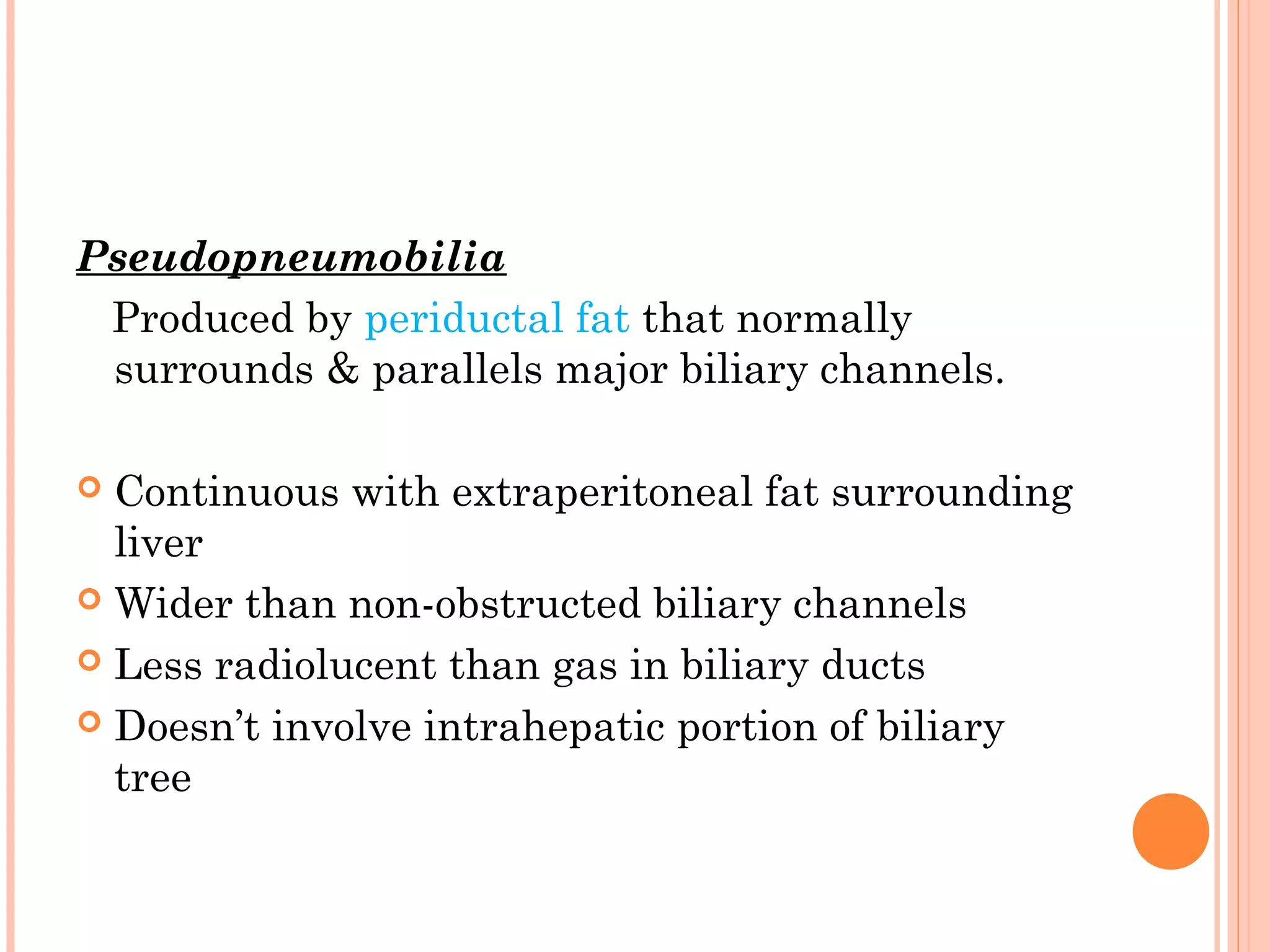 Pneumobilia vs portal vein gas | PPT