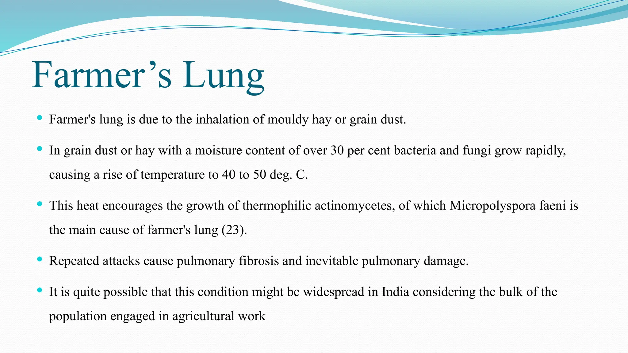 PNEUMOCONIOSIS bagassosis, farmer lung.pptx