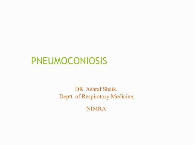 PNEUMOCONIOSIS4(OCCUPATIONLA LUNG DISEASES).pptx | Lung and Respiratory Health | Diseases and ...