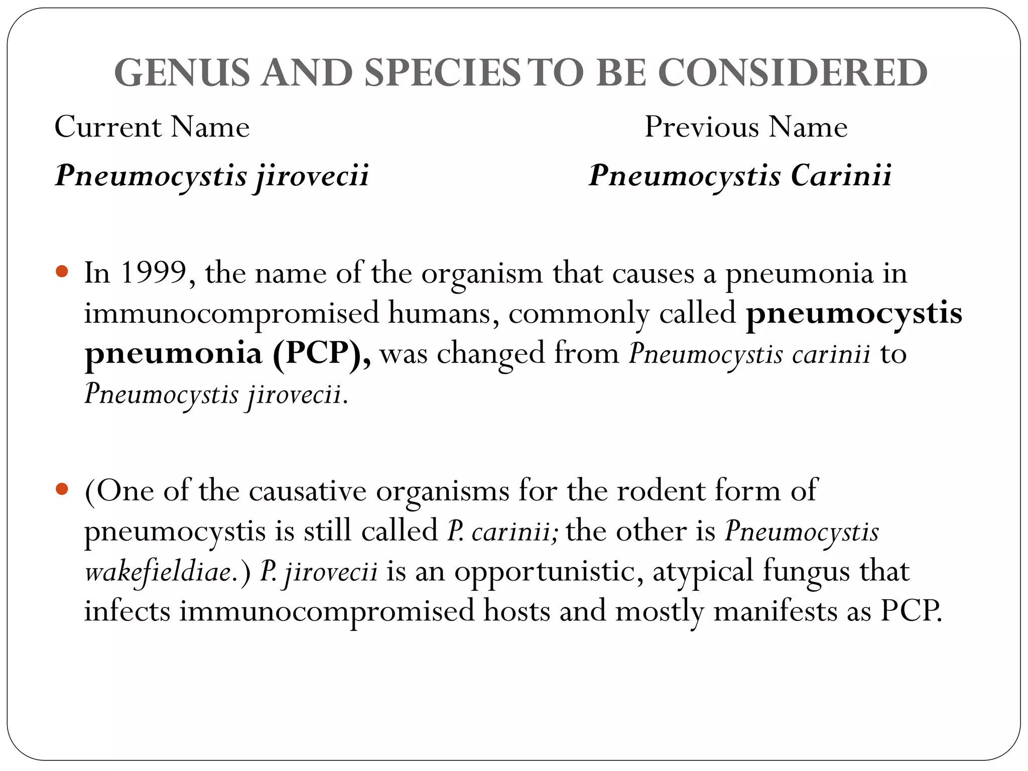 Pneumocystis jirovecii infection | PDF