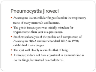 Pneumocystis jirovecii infection | PDF