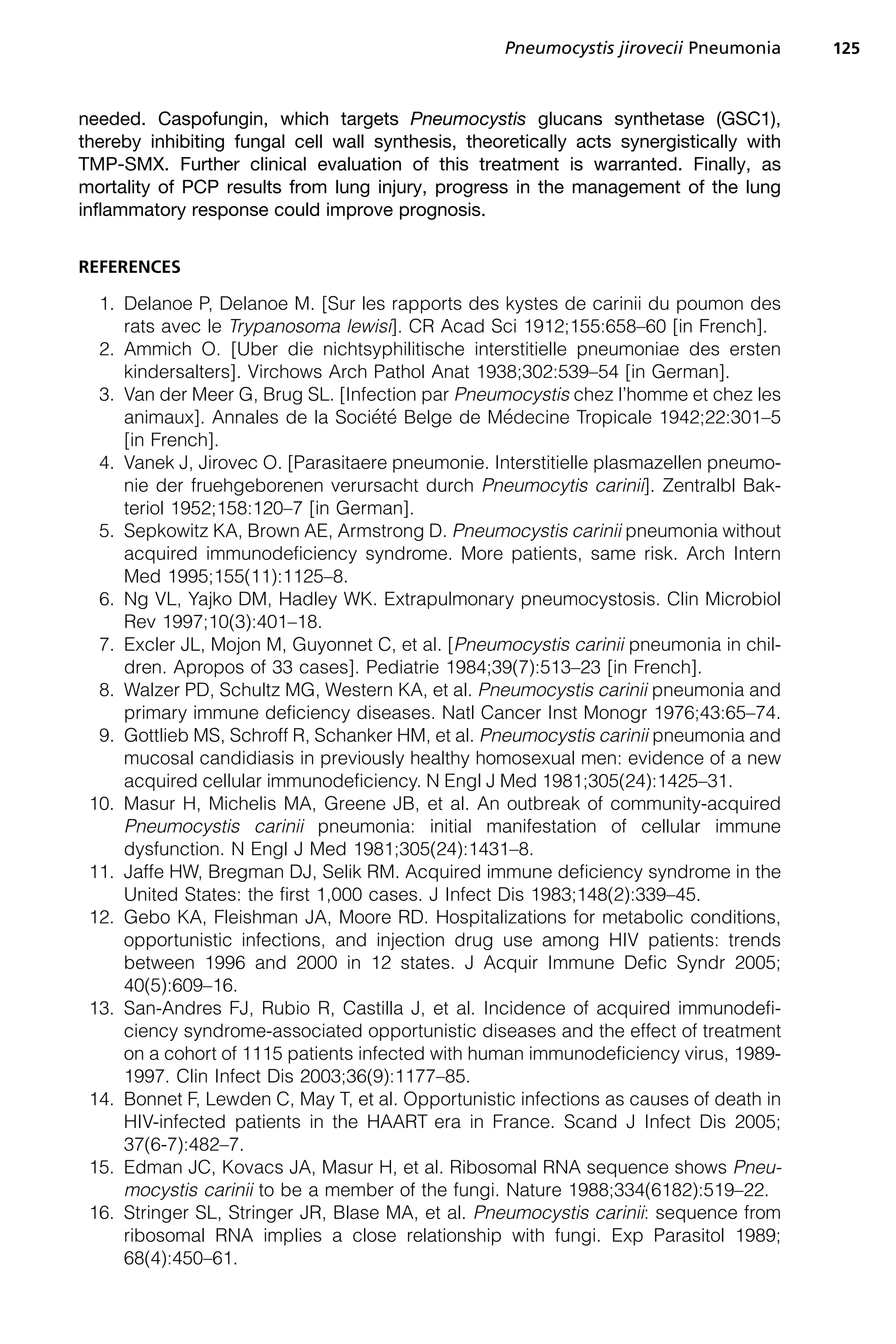 Pneumocystis jirovecii pneumonia | PDF