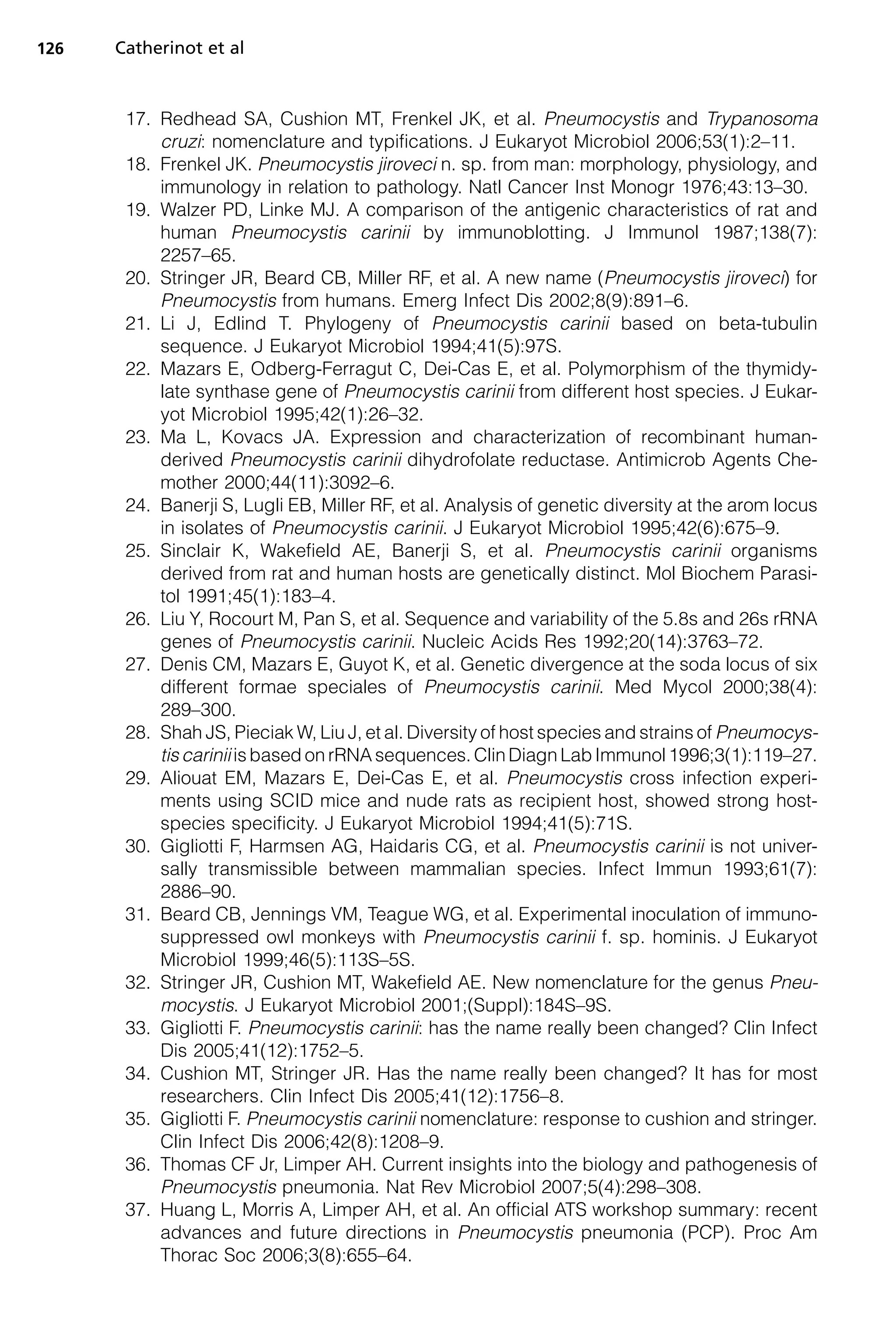 Pneumocystis jirovecii pneumonia | PDF