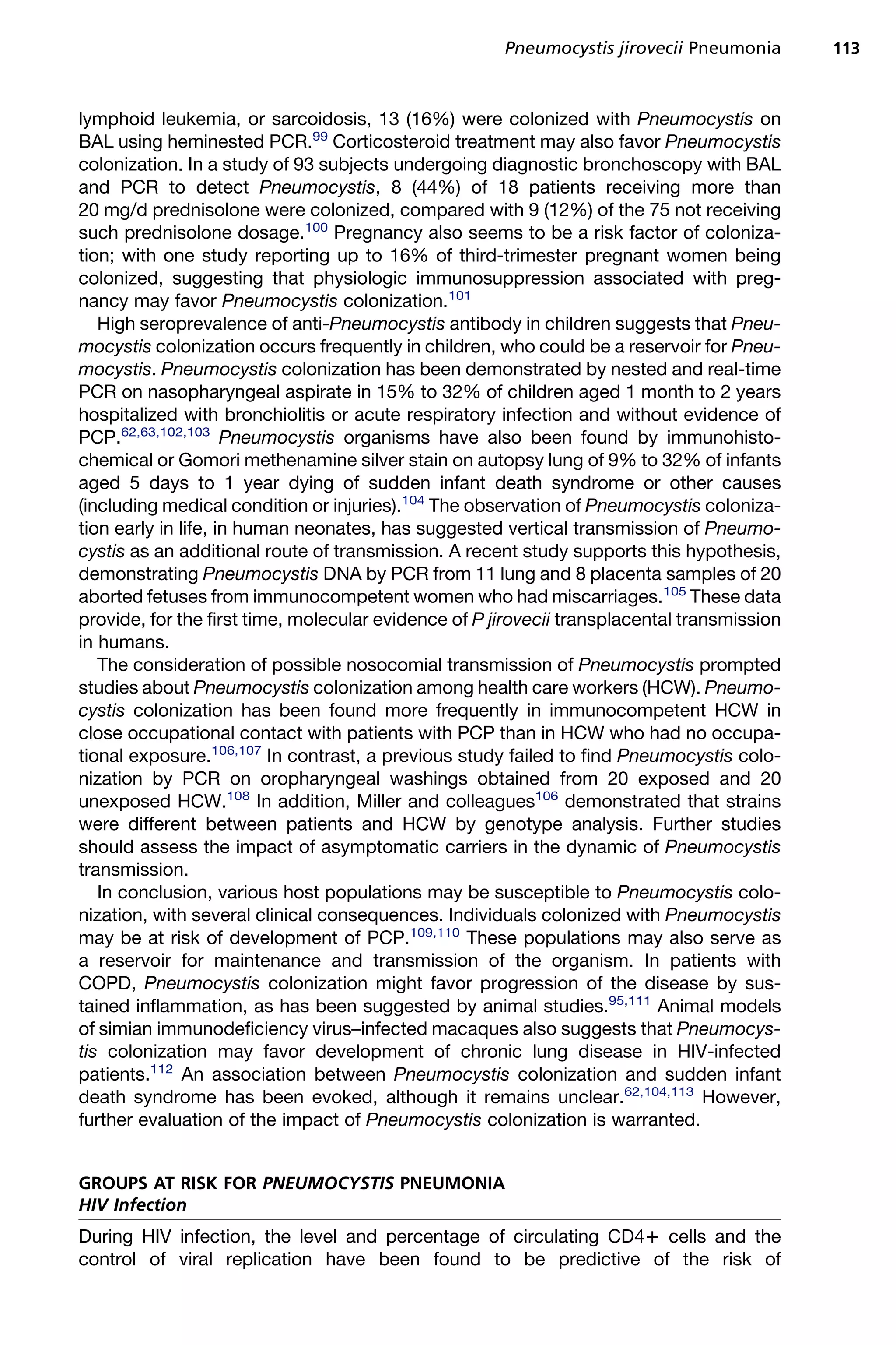 Pneumocystis jirovecii pneumonia | PDF