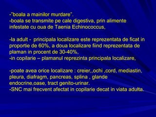 Pneumologie - chistul hidatic | PPT