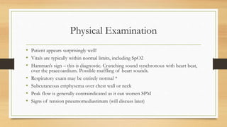 Pneumomediastinum | PPTX